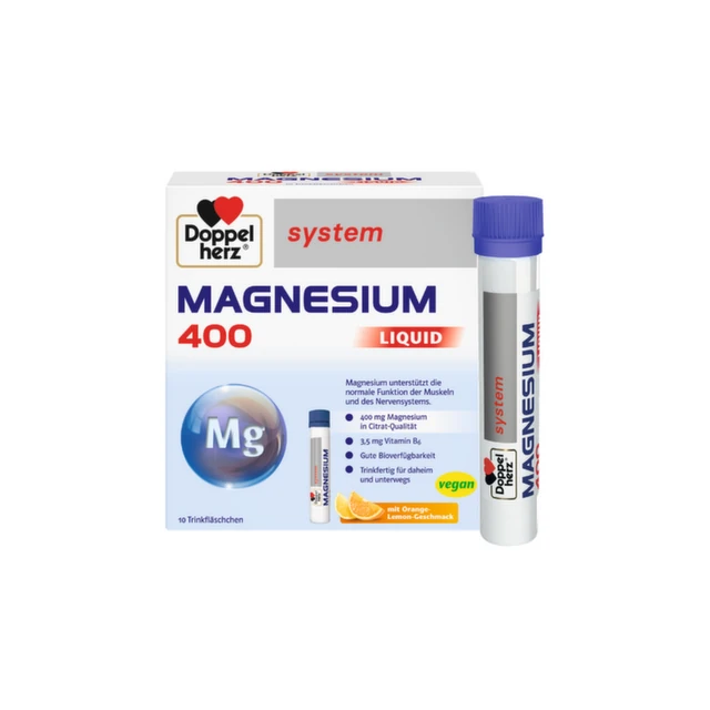 Doppelherz System Magnesium 400 Liquid, 10 X 25 ml