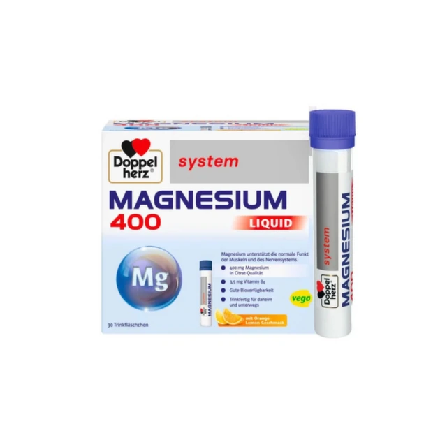 Doppelherz System Magnesium 400 Liquid, 30 X 25 ml