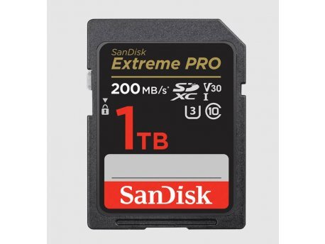 SanDisk SDXC 1TB Extreme ProDeluxe 200MB/s UHS-I Class10 U3 V30ID: EK000839797