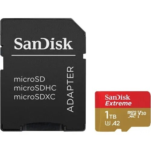 SanDisk SDXC 1TB Extreme micro 190MB/s UHS-I Class10 U3 V30+AdID: EK000839781