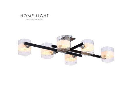 HOME LIGHT TALIA 58 LUSTER 6*E14 CRNA/HROM
