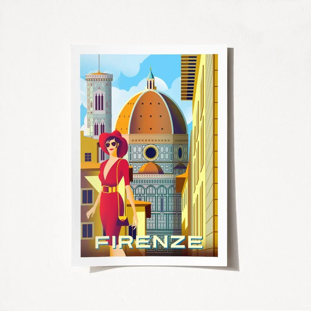 Wallity Poster Firenze-1983, 29,7x42 cm