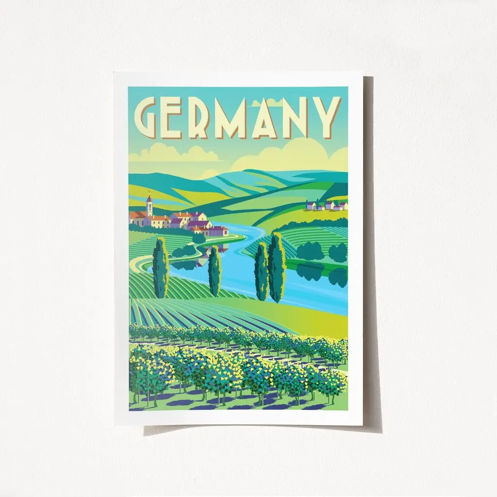 Wallity Poster Germany-1975, 21x29,7 cm