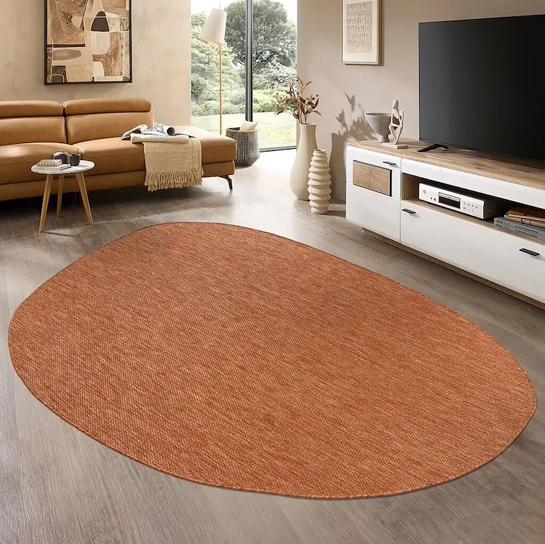 Conceptum Hypnose Tepih Tema 9038, Ovalni, 200 x 290 cm, Narandžasti