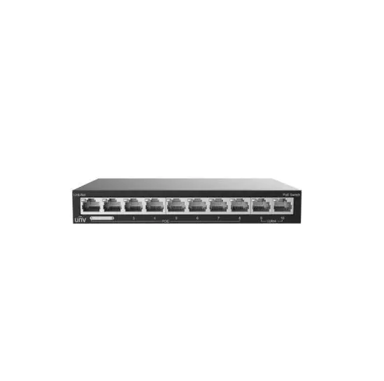 UNIVIEW Megabitni osmoportni PoE switch UNV NSW2020-10T-POE-IN, 88W