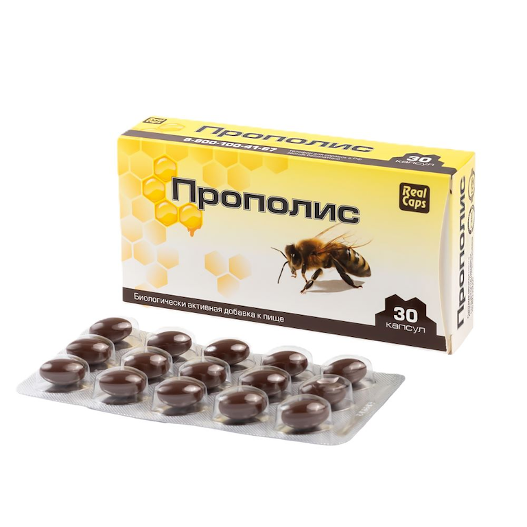 Propolis kapsule- Real caps 30 kaps/500 mg