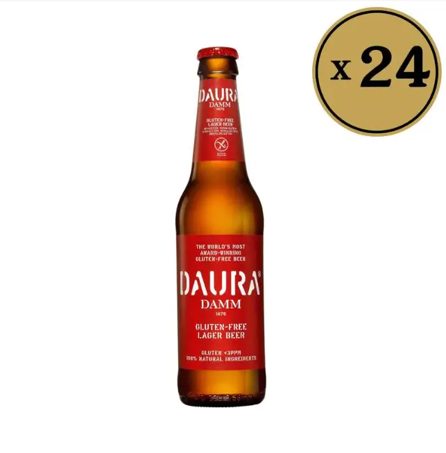 Estrella Daura Damm Svetlo pivo bez glutena, 0,33l, 24 komada