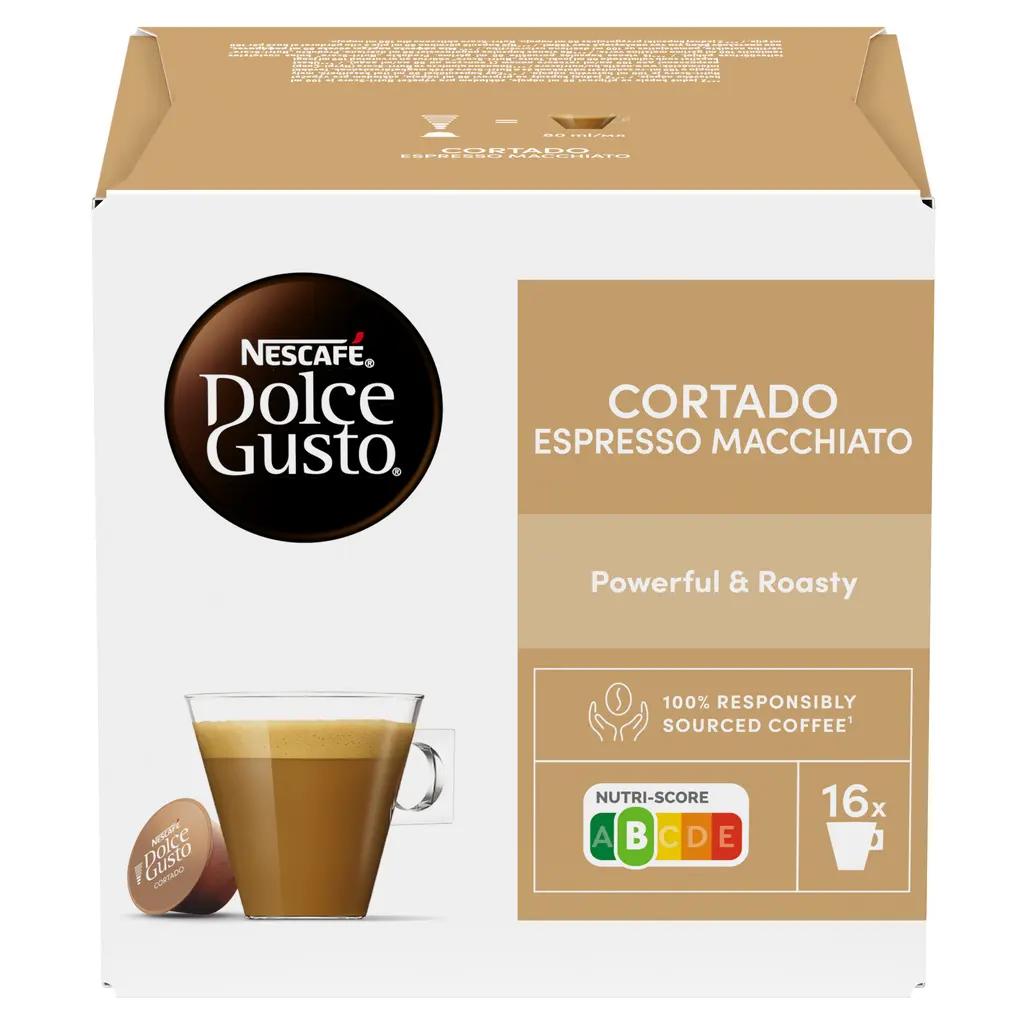 Nescafe Kapsule za kafu Dolce Gusto Cortado Espresso Macchiato, 100.8g, 16 kapsula