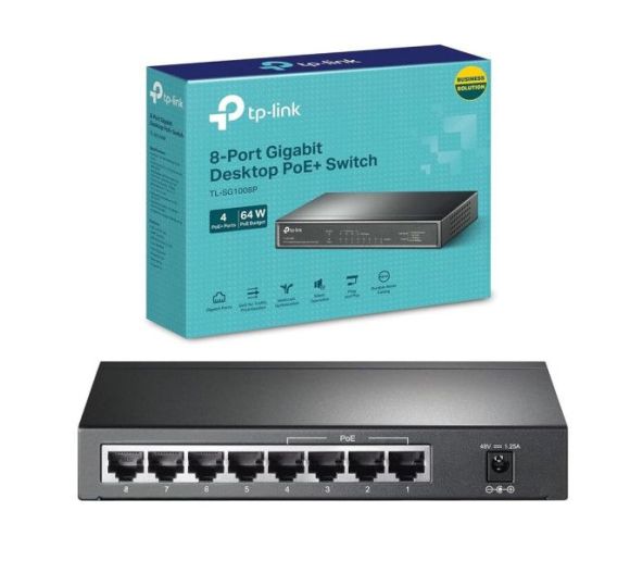 TP-Link - LAN Switch TP-LINK TL-SG1008P 8port 4- POE