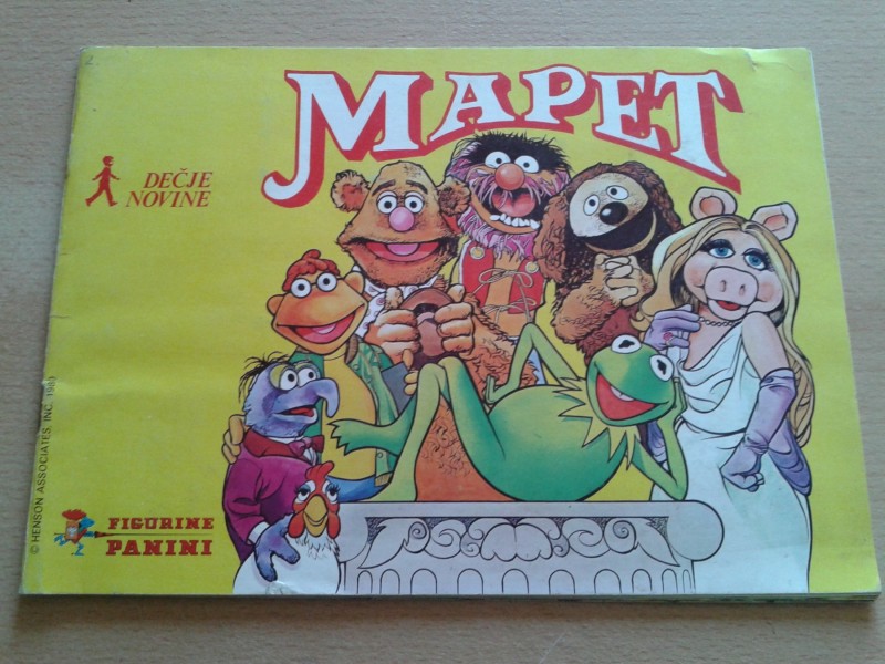 Album-MAPET-Figurine Panini-Decje Novine iz 1980 god