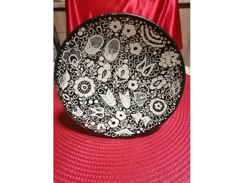 STARI GLINENI ZIDNI TANJIR