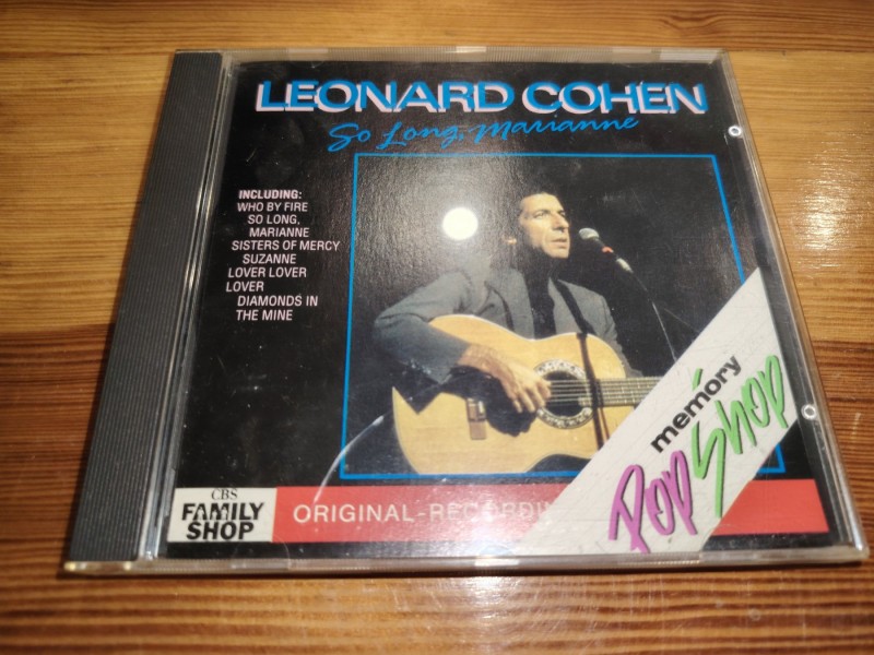 Leonard Cohen - So Long, Marianne (Europe CD 1989)