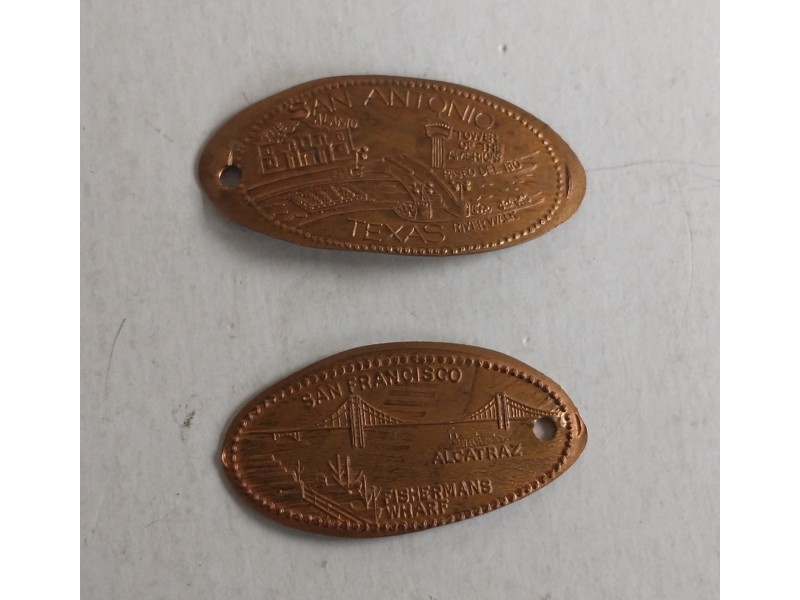 kovanica izduženi novčić 1 CENT USA