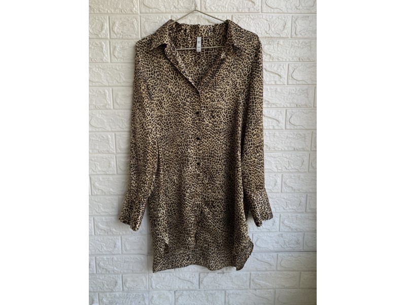 ** ZARA ** MODERNA SATENSKA KOSULJA ANIMAL PRINT NOVOO