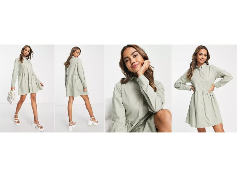 ASOS DESIGN Pamučna "Smock" Haljina – Vel.42 (L)