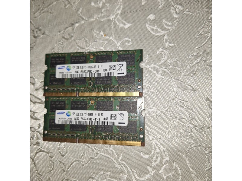 4gb Samsung ddr3 za laptop na 1333mhz(2x2gb)