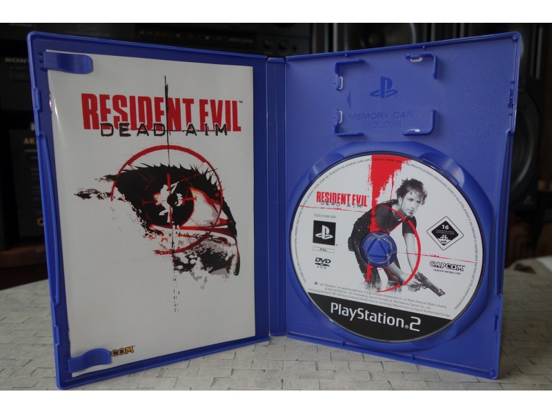 PS2 Resident Evil Dead Aim Bundle,Guncon 2,RGB kabl