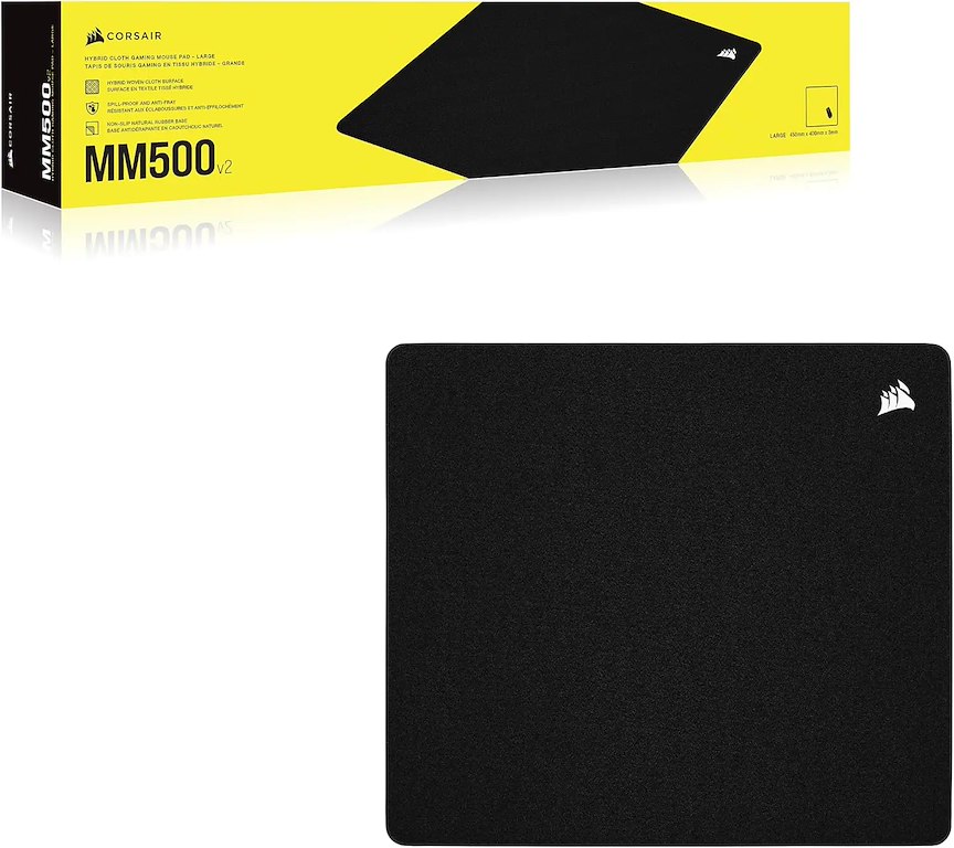 Corsair Gaming podloga MM500 v2 Hybrid Cloth Gaming Mouse Pad - L (CH-941B161-WW)