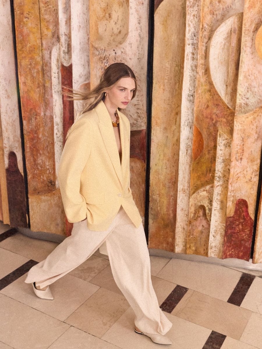 Wide leg pantalone
