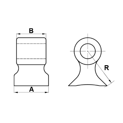 Čekić mulčera d.30.5 60/70 R=80