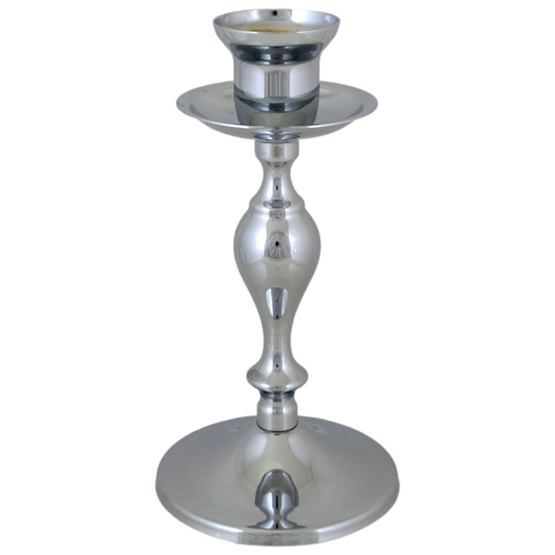 Svećnjak niklovan visine 19 cm
