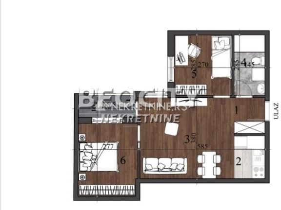 Novi Sad, Nova Detelinara, , 3.0, 46m2, 133400EUR