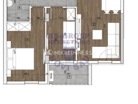trosoban stan 56m2 Bulevar patrijarha Pavla