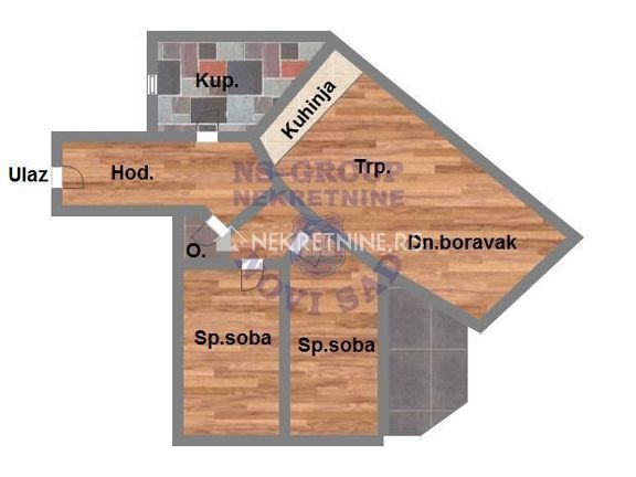 Trosoban u izgradnji na Telepu