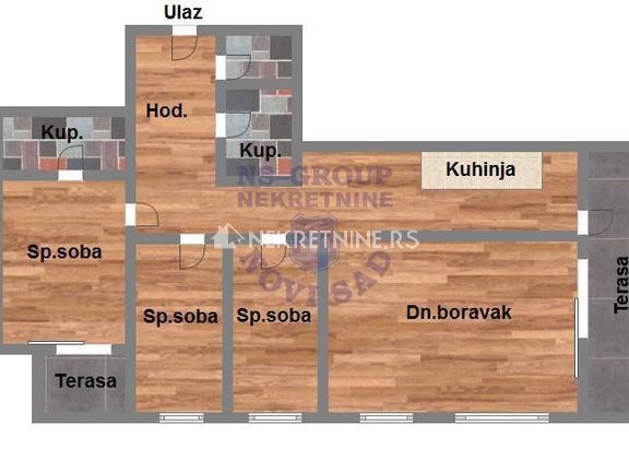 Troiposoban stan - 94 m2