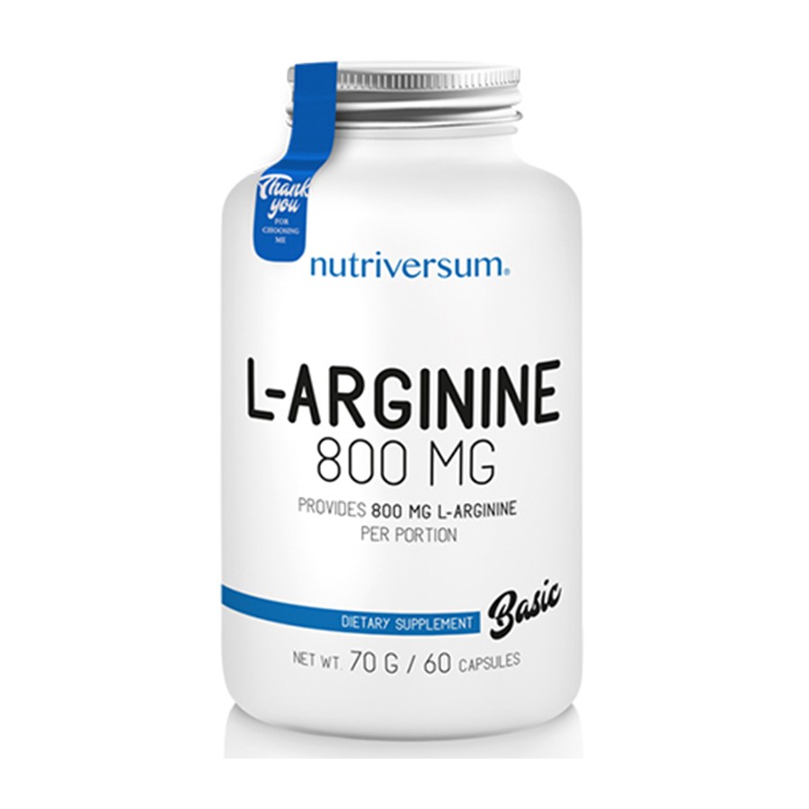 NUTRIVERSUM Arginine 800mg, 60 kapsula
