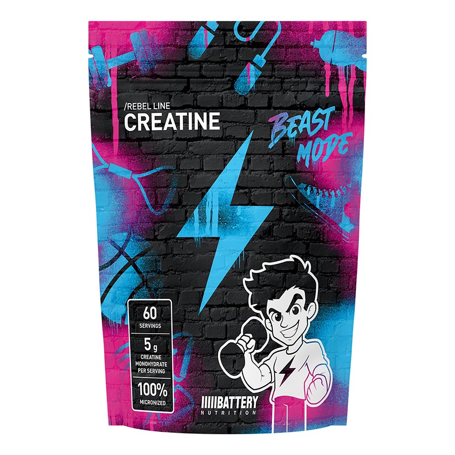 BATTERY REBEL CREATINE, 300g, Unflavoured