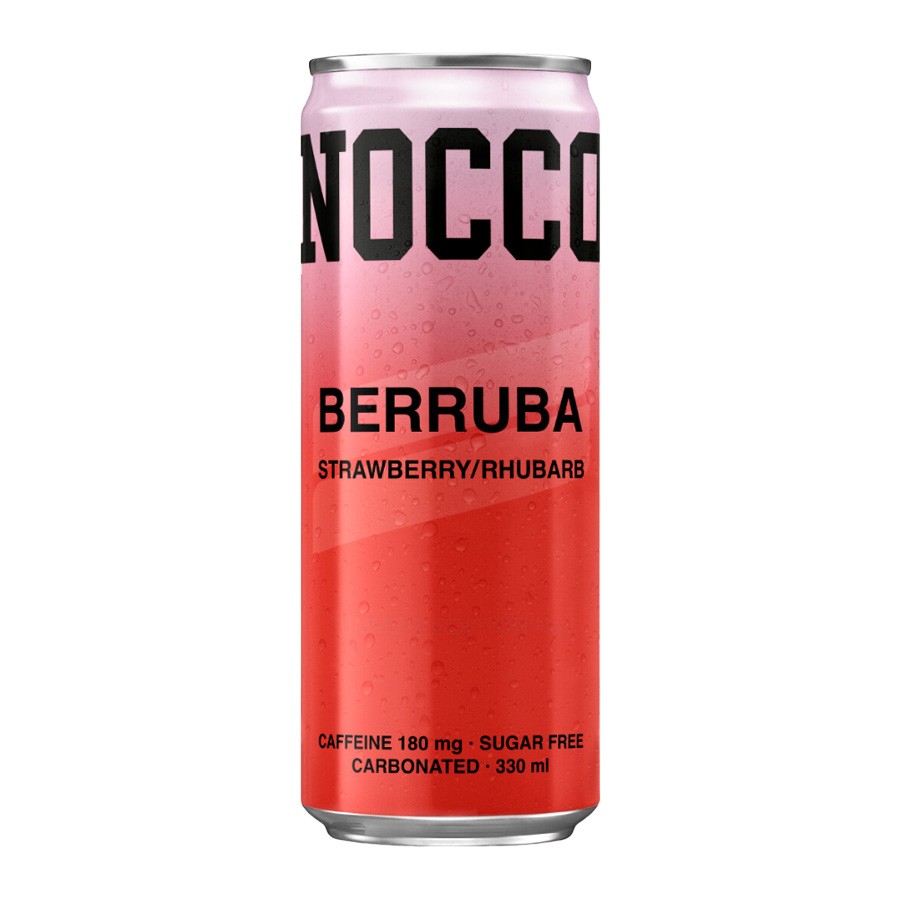 NOCCO BERRUBA,STRAWEBRRY-RHUBARB,330ml