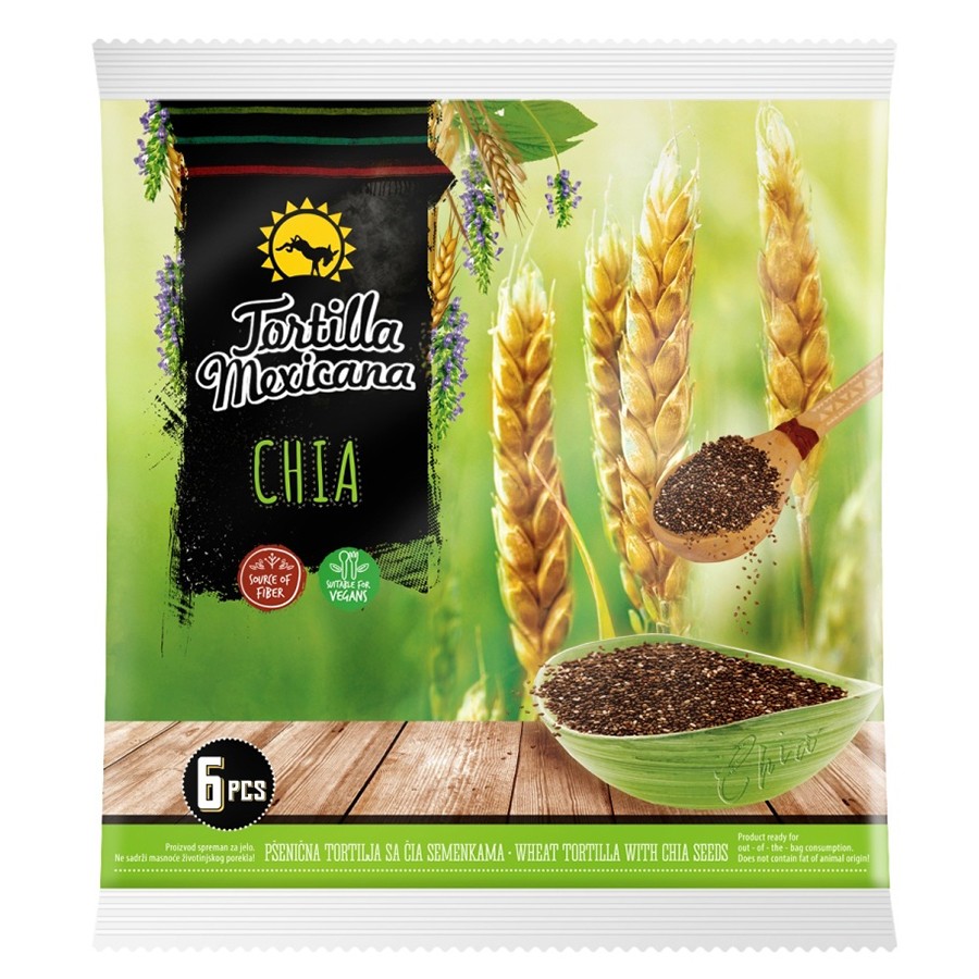 TORTILLA MEXICANA, 390g, Chia