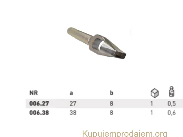 Zumba pravougaona 27 x 8 mm 7.573 din/kom