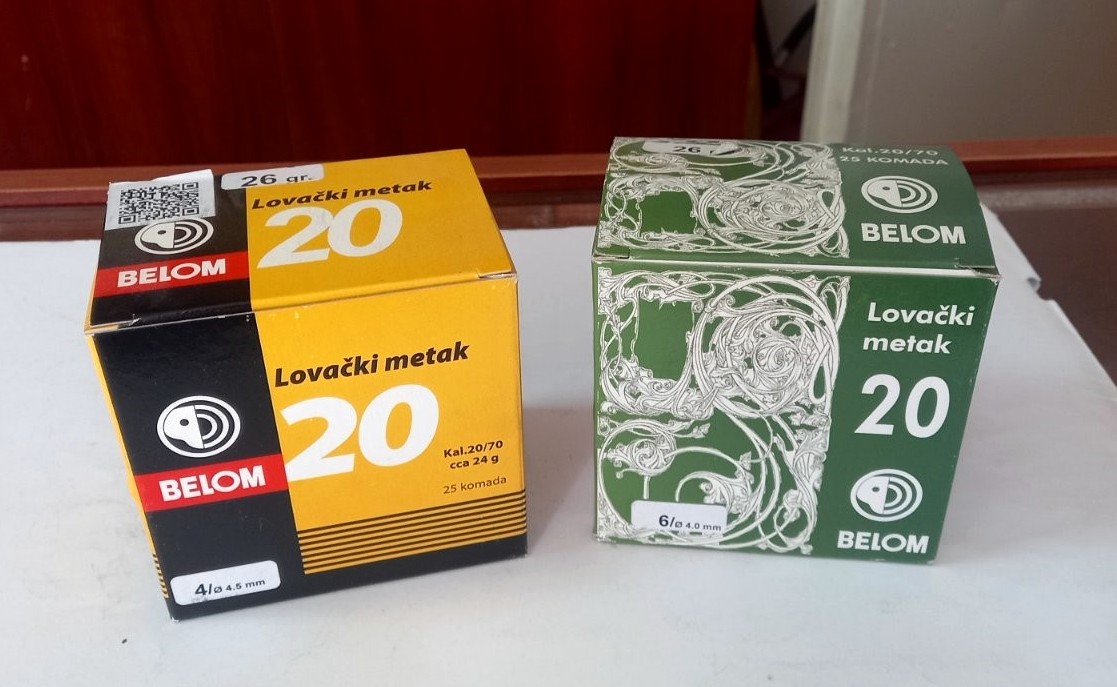 LOVAČKI PATRON 20/70 BELOM