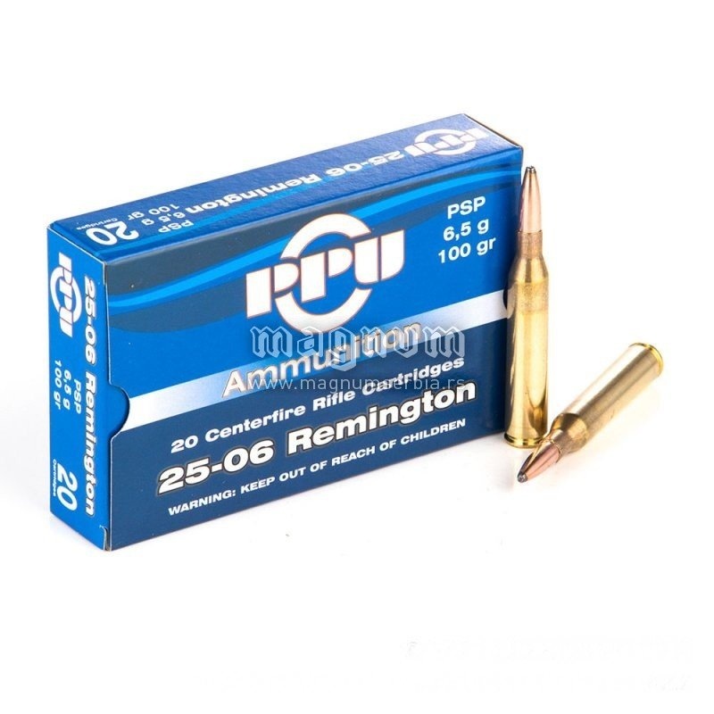 Karabinski metak PPU 25-06 remington PSP 6.5gr