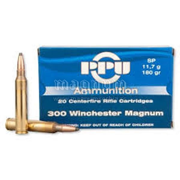 Karabinski metak PPU 300 win MAG SP 11.7gr