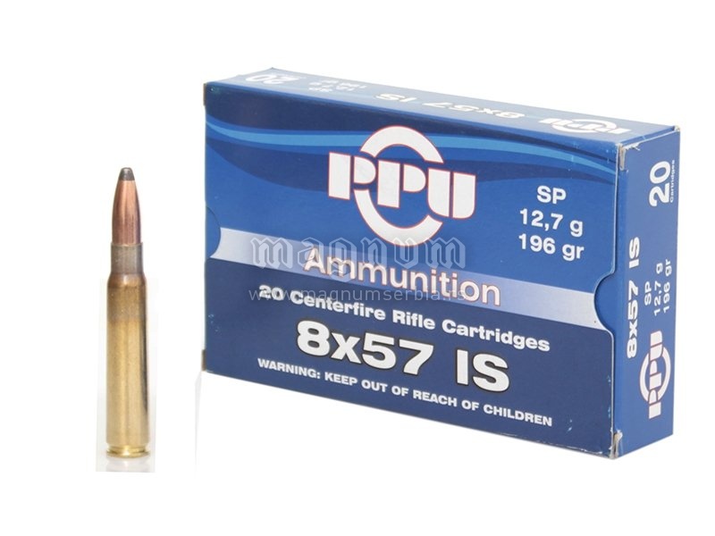 KARABINSKI METAK PPU 8×57 JS SP 12.7GR