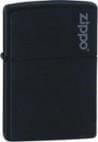 ZIPPO UPALJAČ BLACK MATTE – ZIPPO LOGO