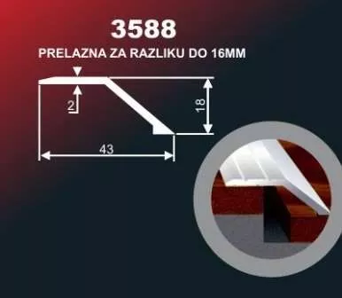 DOMIS 3588 ZLATO PREL.17MM