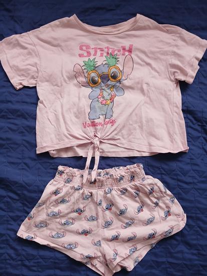 Zara Stitch letnja roze pidzama, 122-128