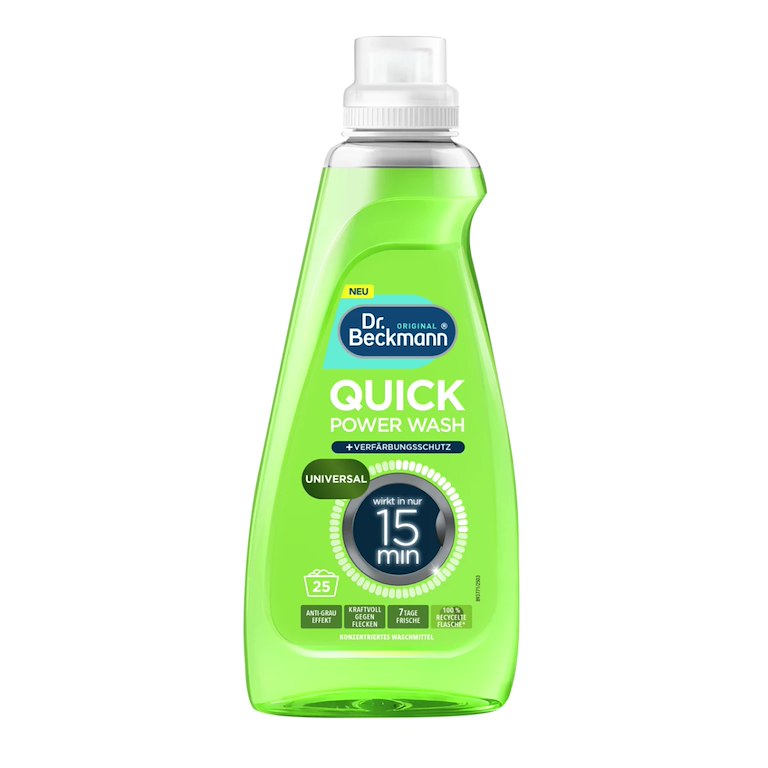 DR.BECKMANN QUICK WASH TEČNI DETERDŽENT 800ML UNIVERSAL / 25 PRANJA