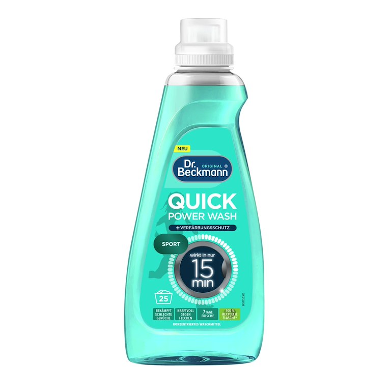 DR.BECKMANN QUICK WASH TEČNI DETERDŽENT 800ML SPORT / 25 PRANJA