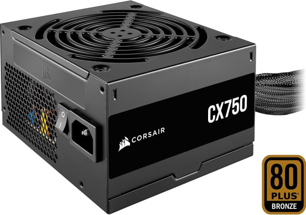 Corsair Napajanje 750W Corsair CX750 80+ Bronze Crno, CP-9020279-EU Bulk