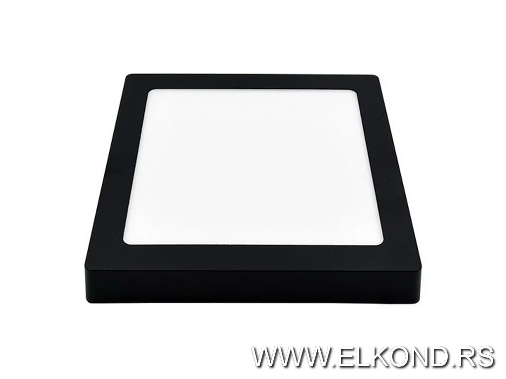 Led panel 18W 3000-6500K kvadratni nadgradni crni MITEA