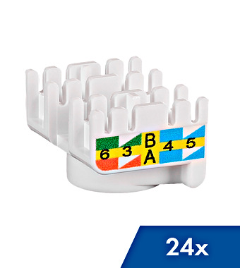 Držač parica za HSEMRJ6GWA/HSEMRJ6GW2 module, bijeli, 24 kom
zamjenski (standardno se isporučuju s modulima)