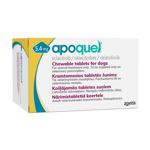 ZOETIS APOQUEL CHEWABLE 5,4 MG 10 TABLETA – TERAPIJA SVRABA I ATOPIJSKOG DERMATITISA KOD PASA