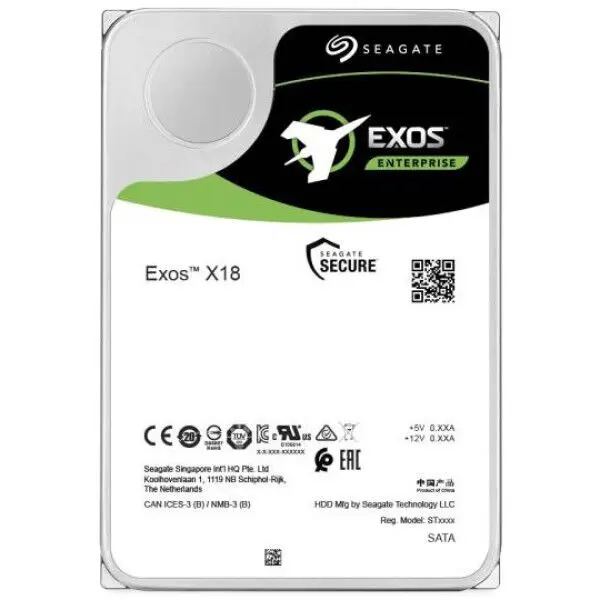 Seagate Hard disk Exos X18 ST16000NM004J, 16TB, 7200RPM, 256MB