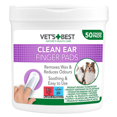 Vet'S Best Clean Ear Finger Pads maramice za uši za pse 50 kom     ✨