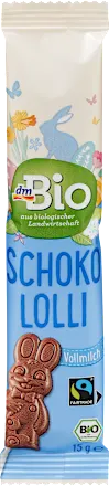 dmBio
Mlečna čokolada u obliku zeca na štapiću, 15 g